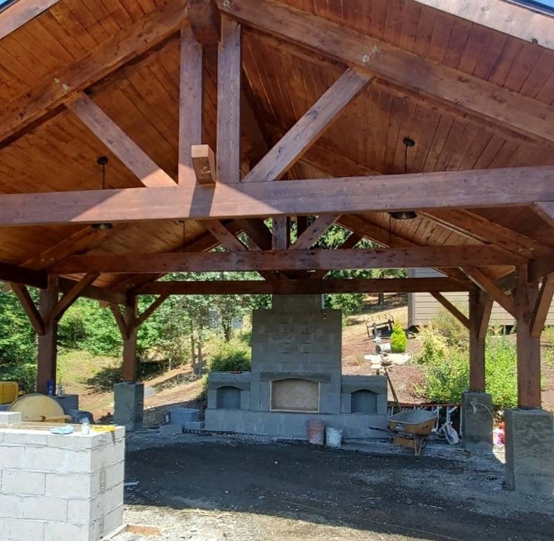 Tombstone Design - DIY Outdoor Fireplace Plan - Etsy