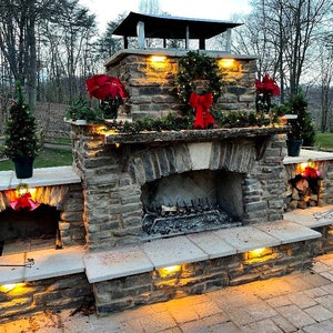 Maricopa Fireplace Design - DIY Outdoor Fireplace Plan - Etsy
