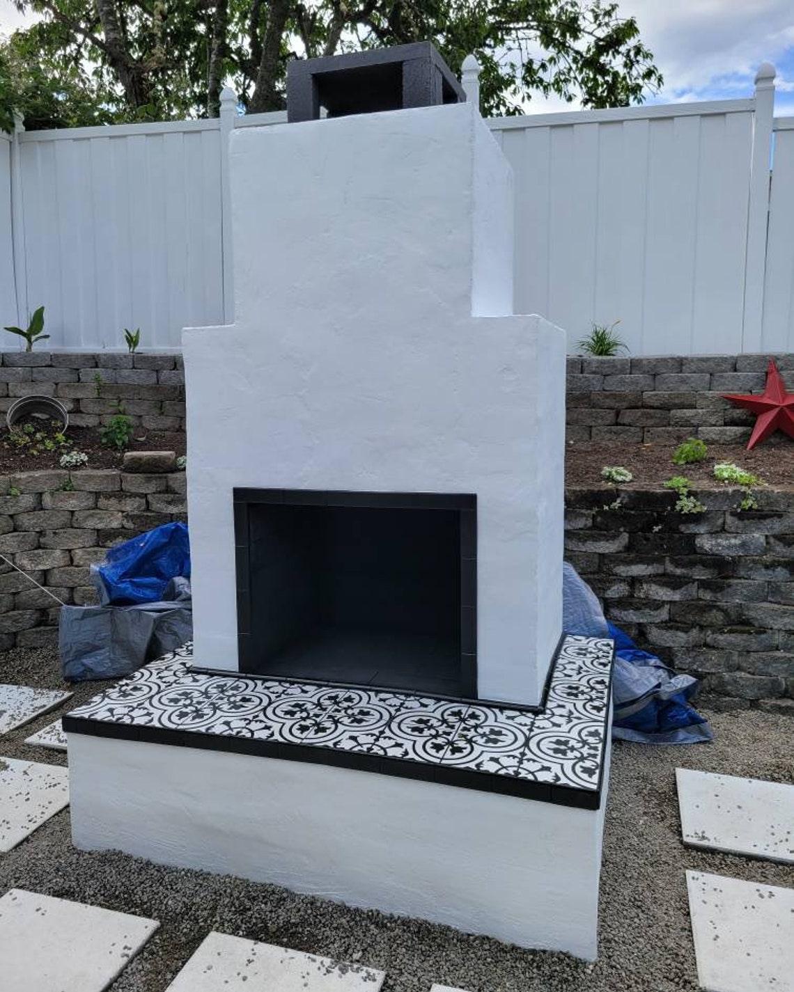 Phoenix Fireplace Design DIY Construction Plan | Etsy