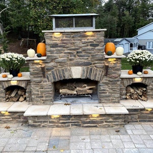 Maricopa Fireplace Design - DIY Outdoor Fireplace Plan - Etsy