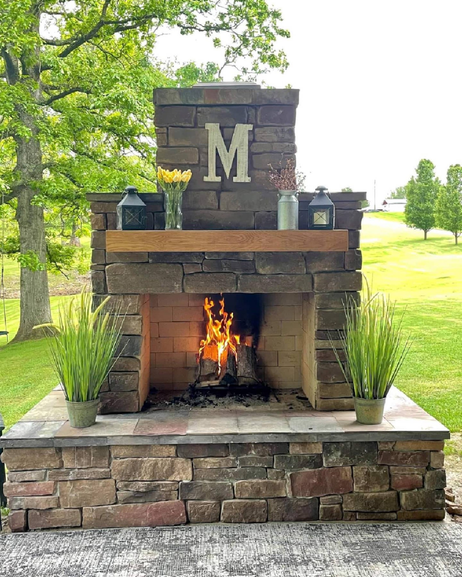 Pima II - DIY Outdoor Fireplace Construction Plan - Etsy