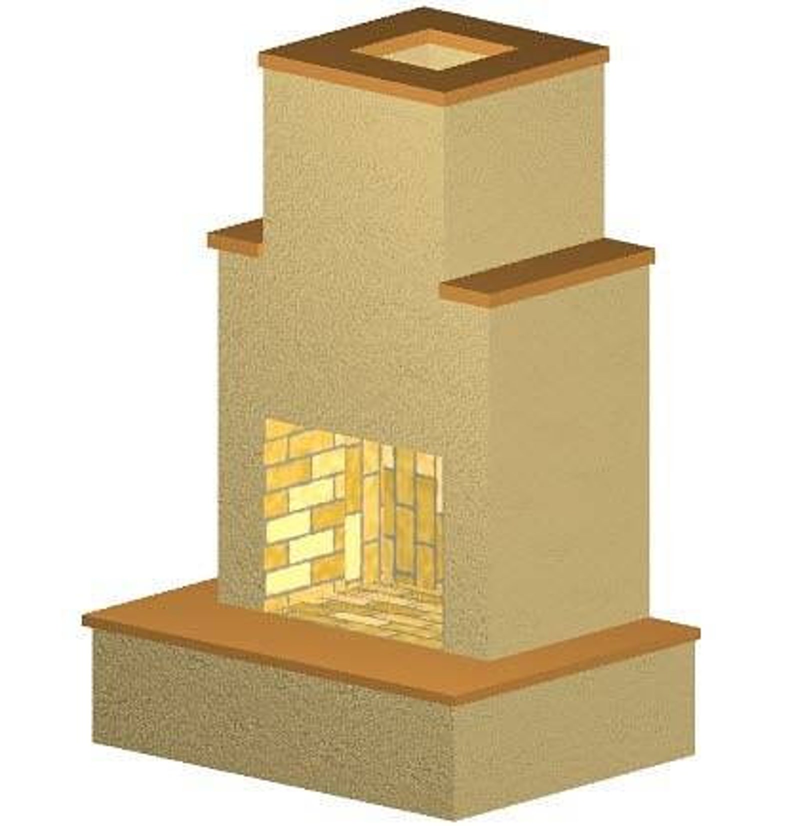 Phoenix Fireplace Design - DIY Construction Plan - Etsy