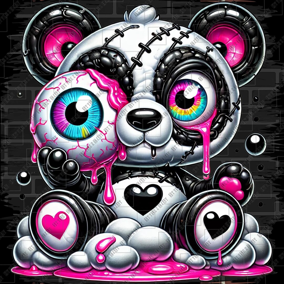 Gaze Craze Panda PNG - Etsy