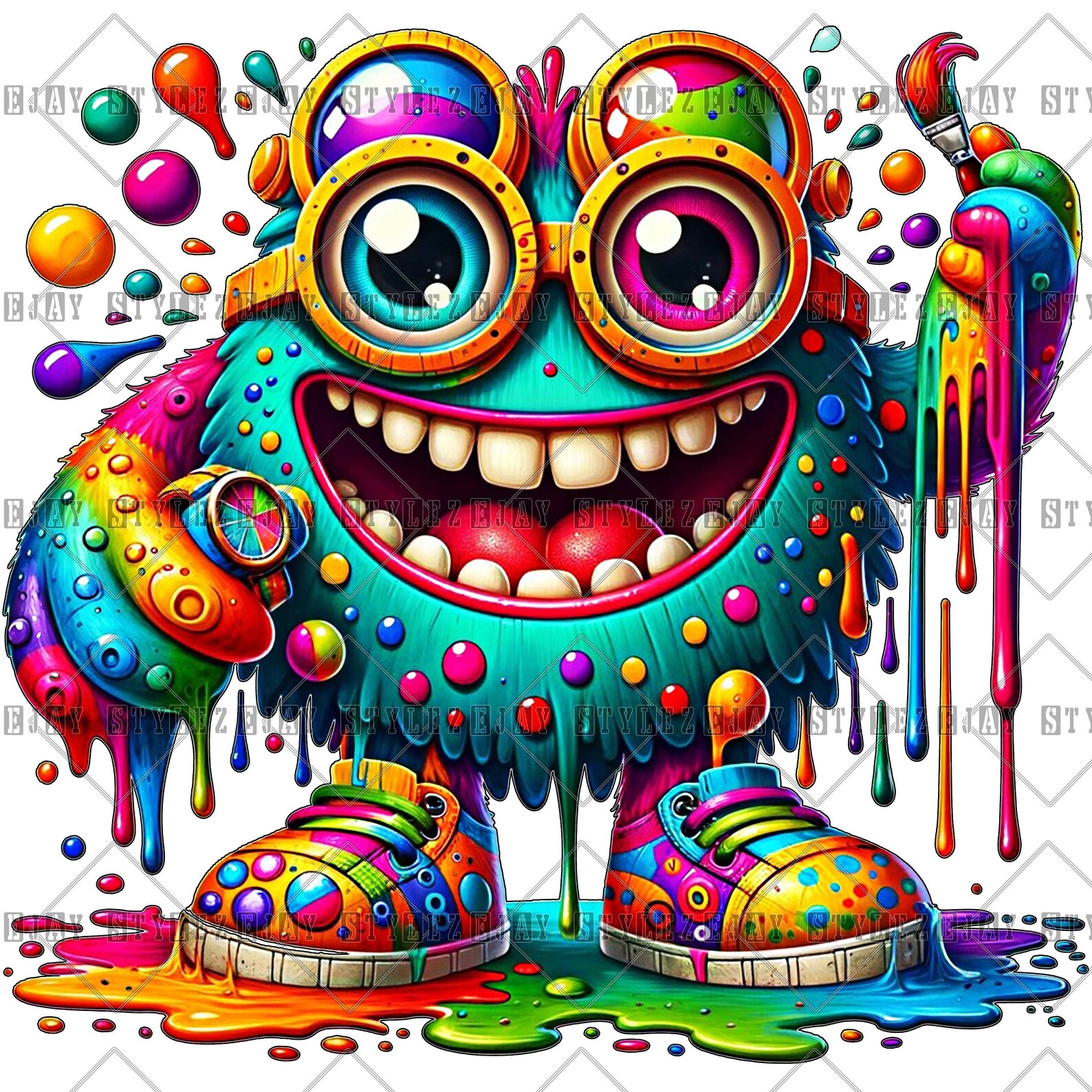 Colorful Painter Png - Etsy