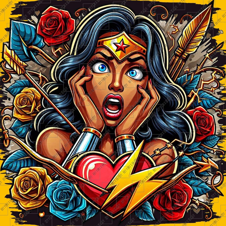 Wonder Shock PNG - Etsy