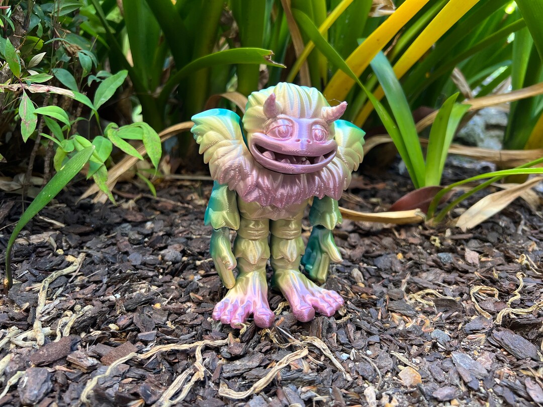 Rainbow Flexi Yeti Cute Articulated 3D Printed Fidget Toy - Etsy