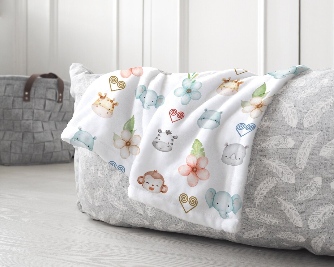FREE SHIPPING Hmong Safari Plush Blanket Hmong Baby Boy Hmong Baby Girl ...