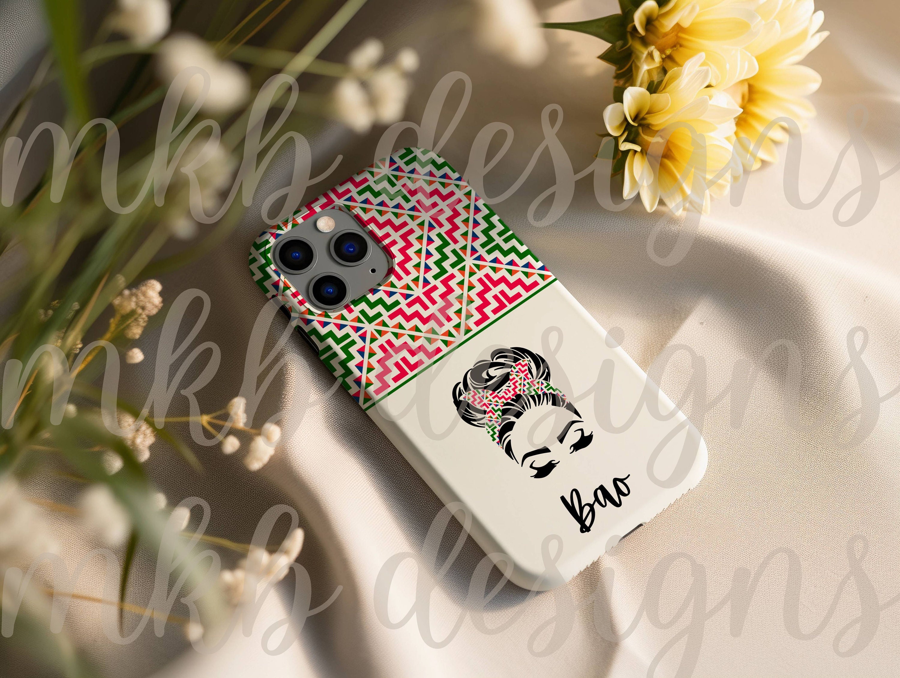 Free Shipping Hmong Custom Girl Hmong Pattern Phone Case, Gift for Her ...