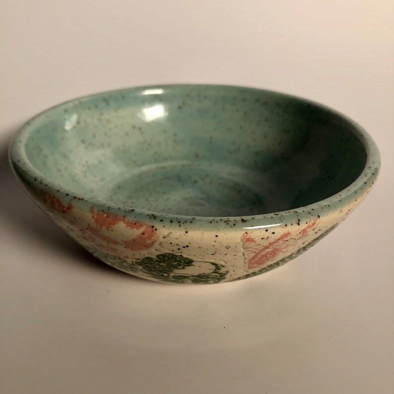 Speckled Patchwork Pottery Bowl - Etsy
