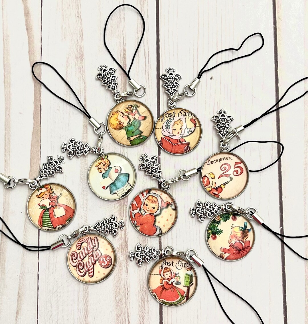 Scissor Fob Vintage Christmas Image,cross Stitching, Needlepoint ...
