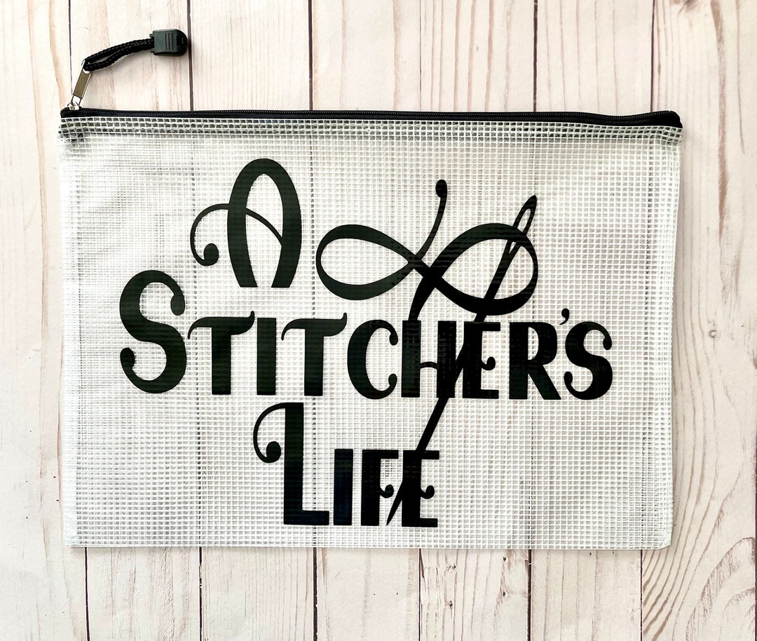 Cross Stitch Project Bag | 2 Sizes Available |vinyl Project Bag ...