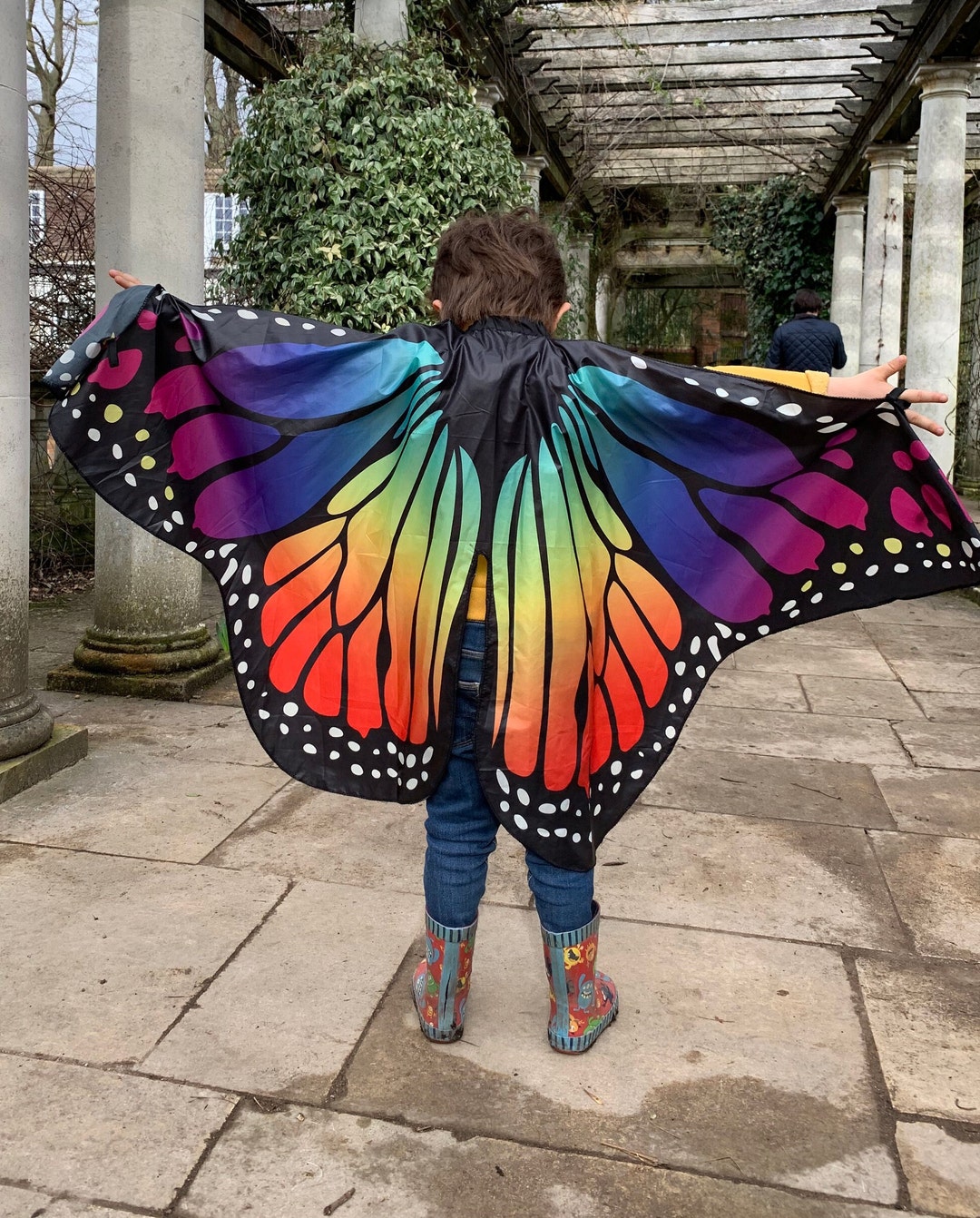 Rainbow Butterfly Carnival Cape Wings - Etsy