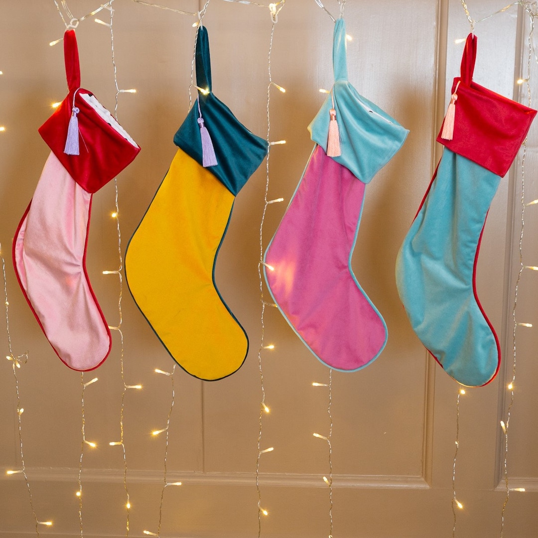 Handmade Personalised Velvet Stocking - Etsy