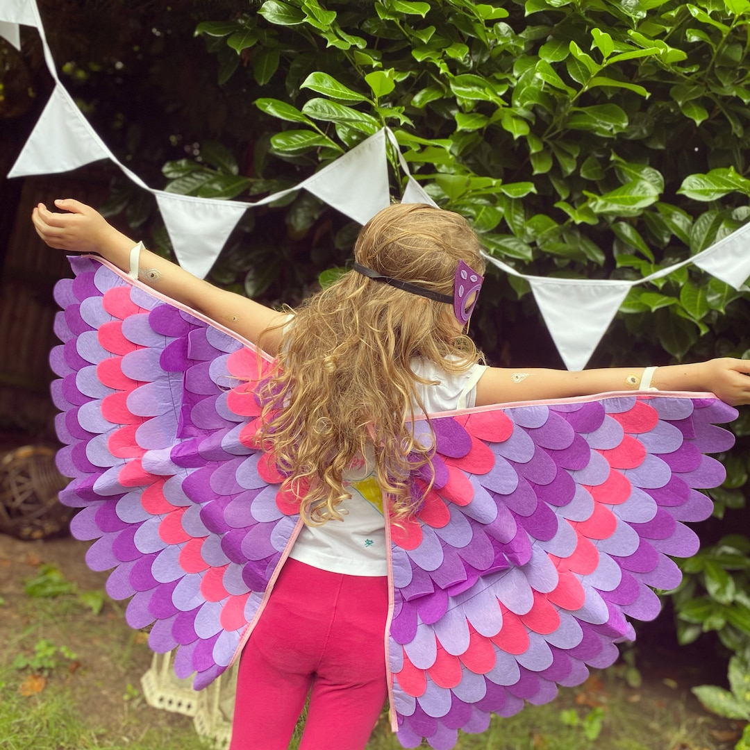 Purple Carnival Wings Cape and Mask - Etsy