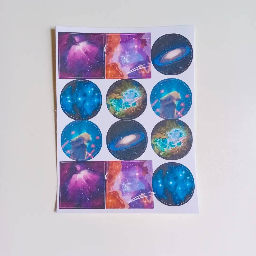 Messier Object Space Stickers Sheet - Etsy