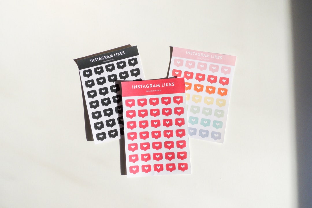 Instagram Likes Stickers - Etsy