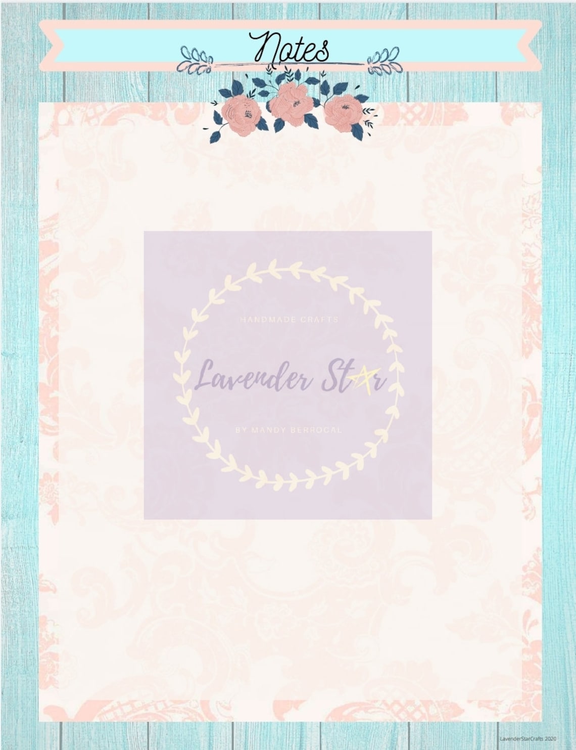 Country Chic Organizer Printable - Etsy