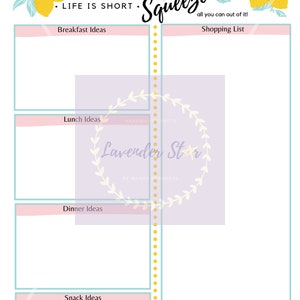 Organizer Printable Set - Citrus Theme - Etsy