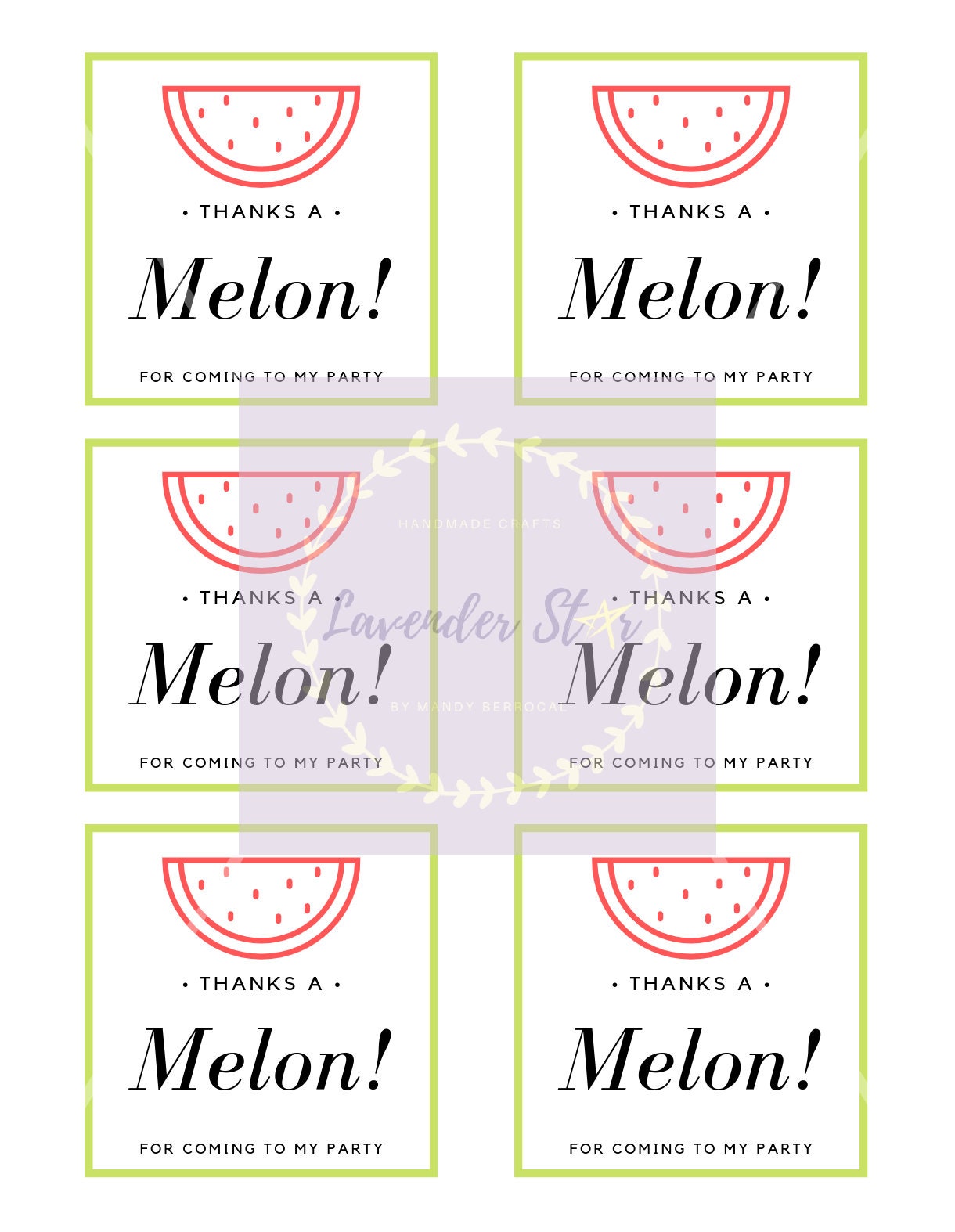 One in a Melon Birthday Kit - Etsy