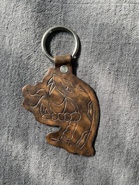Traditional Snake Head Key Tag - Etsy