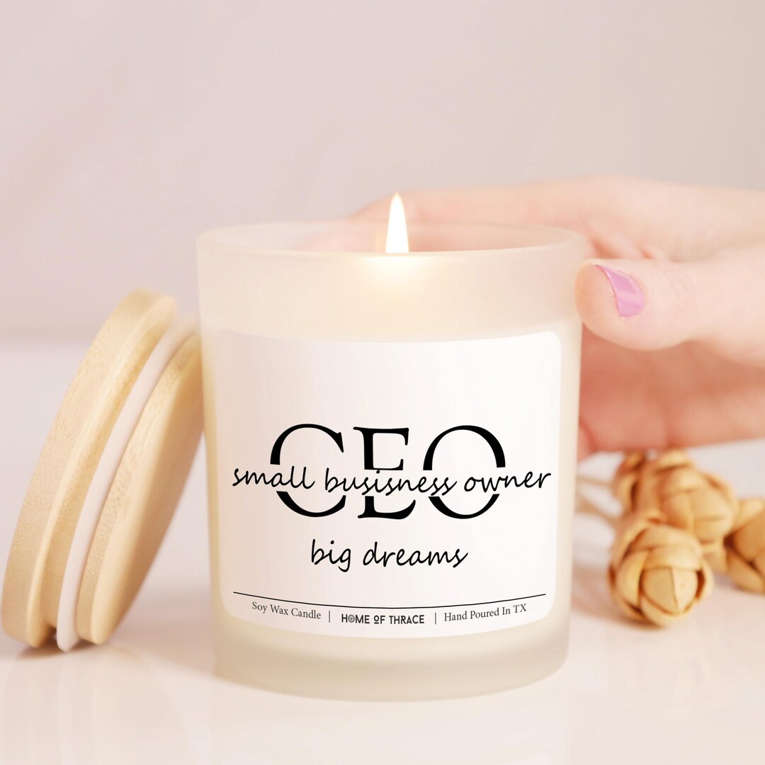 Boss Owner Founder Ceo Entrepreneur Gift Candle, Small Business Gift ...