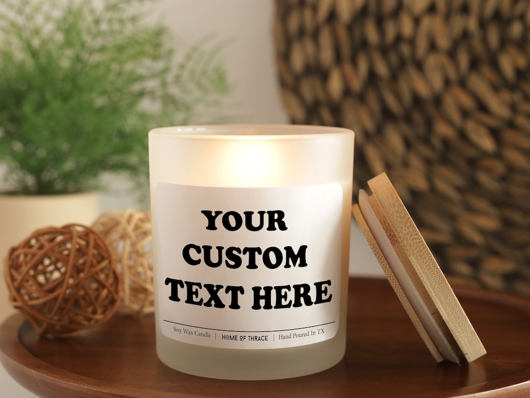 Personalized Candle, Custom Label Candle, Bulk Candles, Customizable ...
