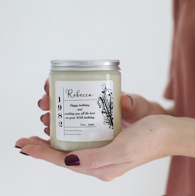 30th Birthday Personalized Candle Any Age Personalised - Etsy