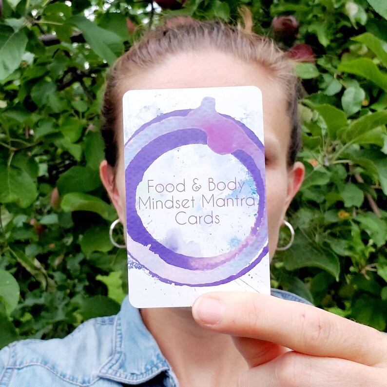 Food & Body Mindset Mantra Cards Eating, Self Love, Confidence, Mindful ...