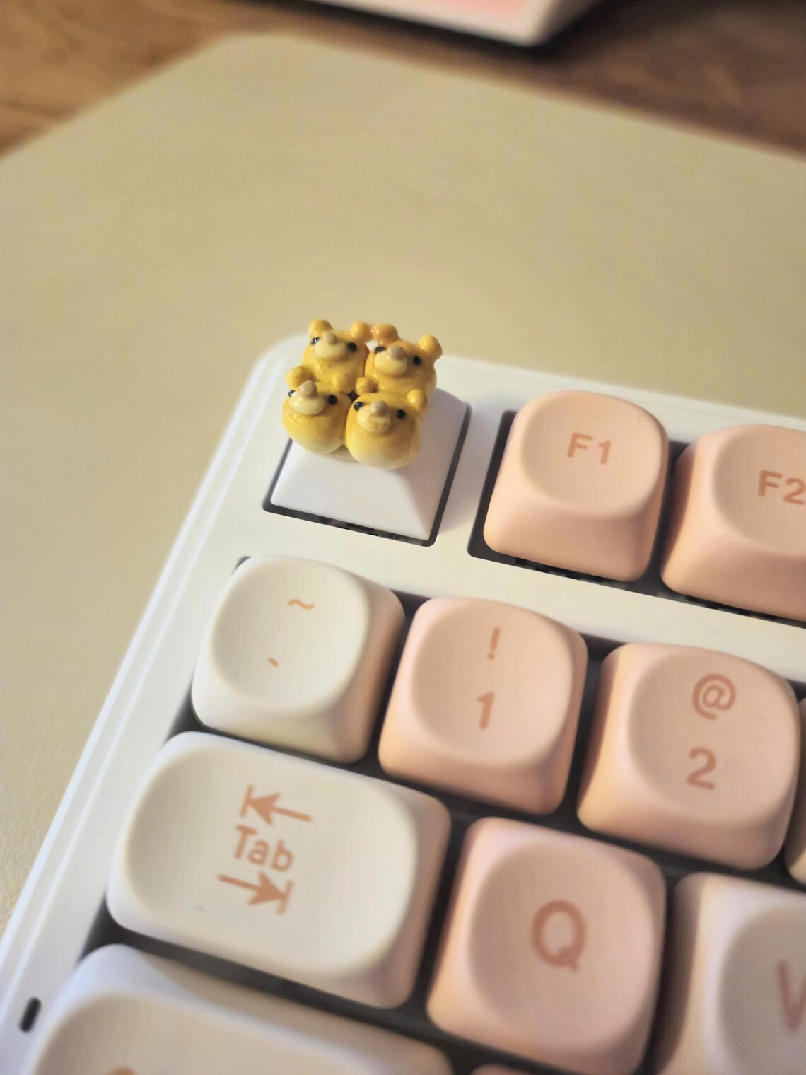 Honey Bear Buns Artisan Keycap | Kawaii Keycaps | Cute Keycaps - Etsy