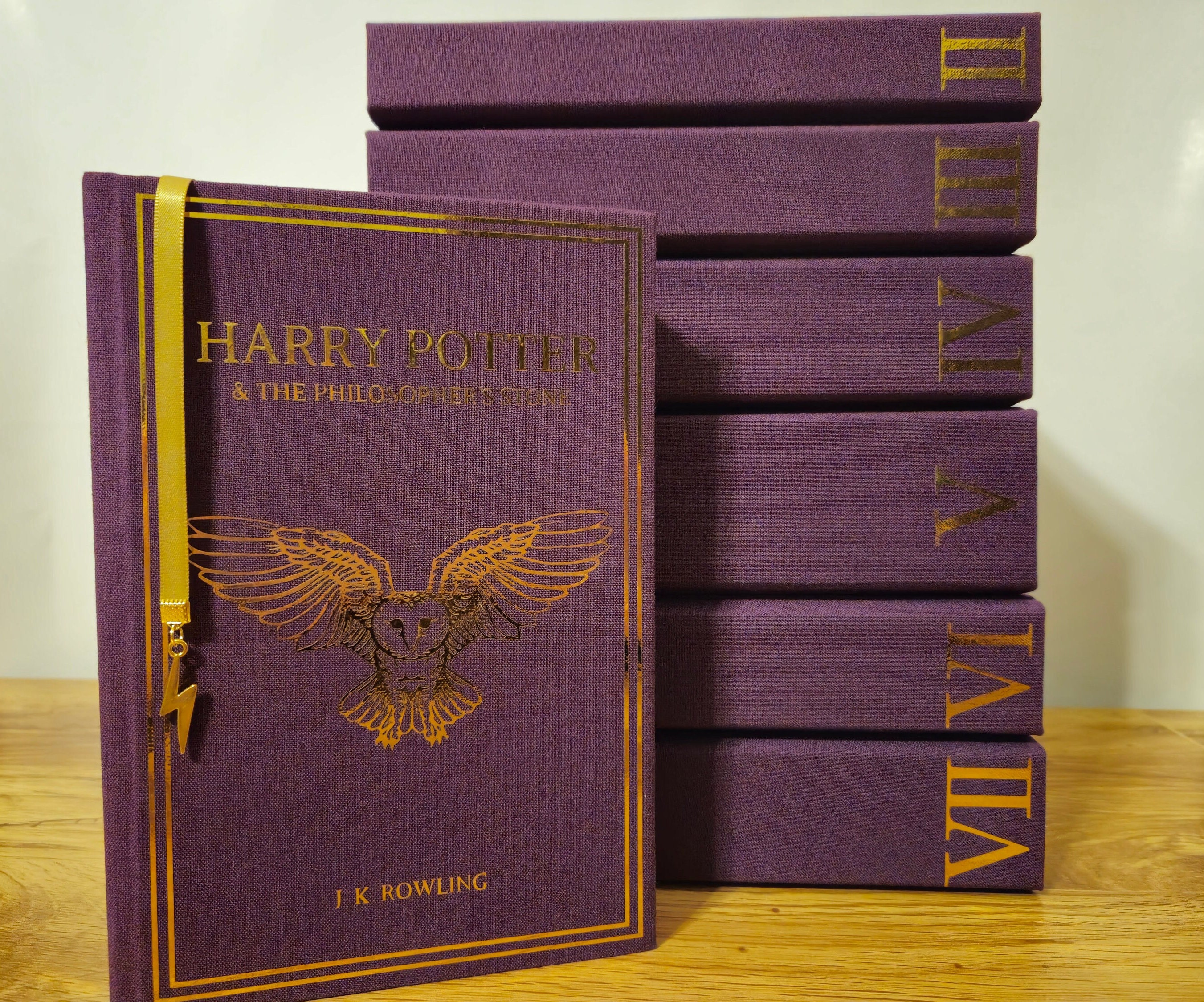 Harry Potter Rebound Books Harry Potter 7 Book Set Handmade Rebound ...