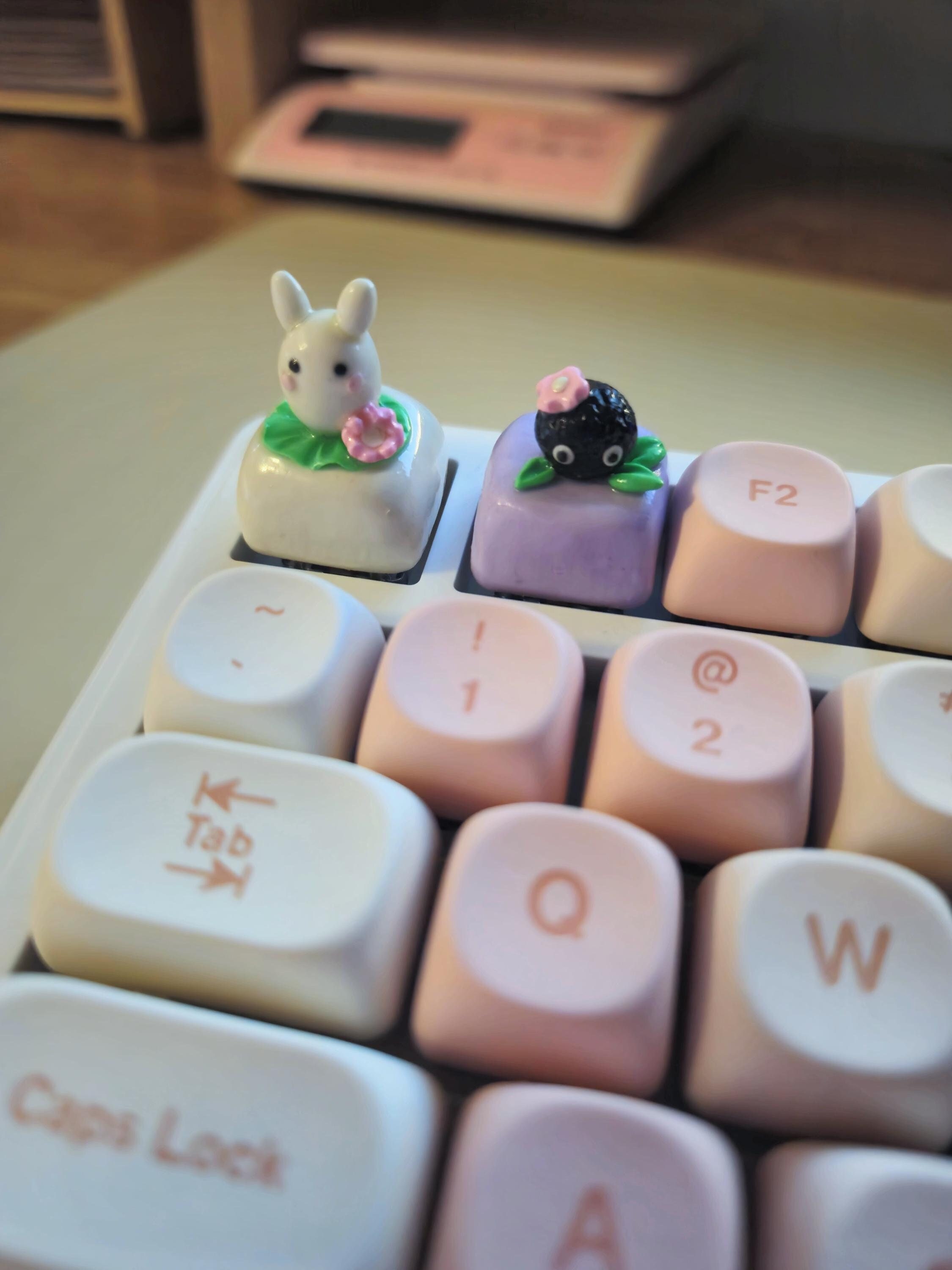 Chibi Totoro Artisan Keycap | Soot Sprite Keycap | Artisan Keycaps ...