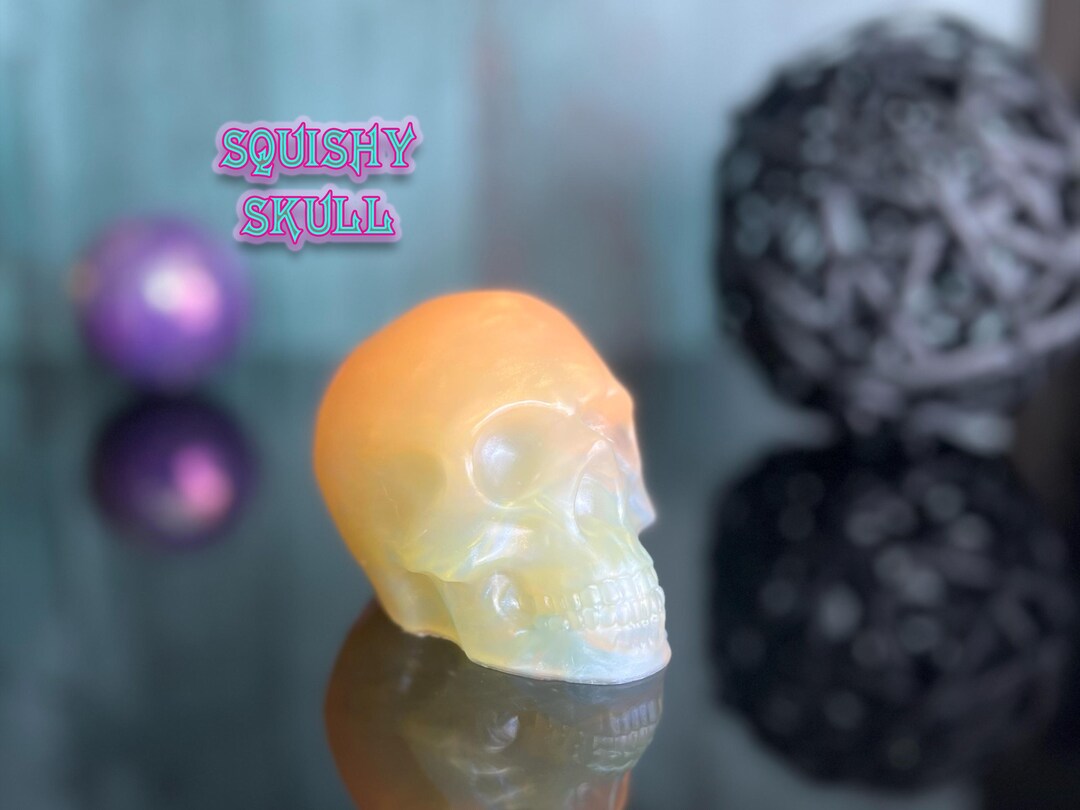 Skull - Silicone Squishy Skull - Halloween Decor -gothic Home Decor - Etsy