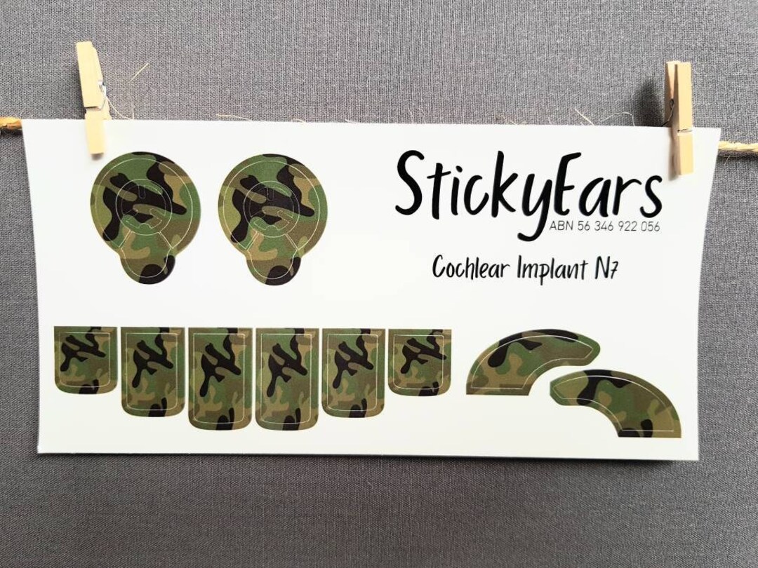 Cochlear Implant N7/N8 Sticker - Camouflage - Etsy