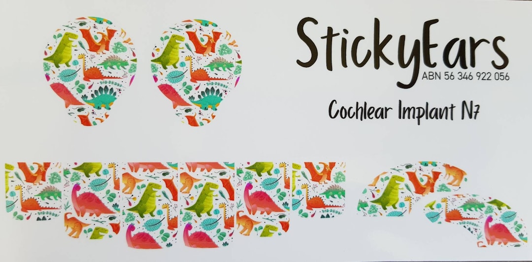 Cochlear N7 & N8 Sticker Dinosaur - Etsy