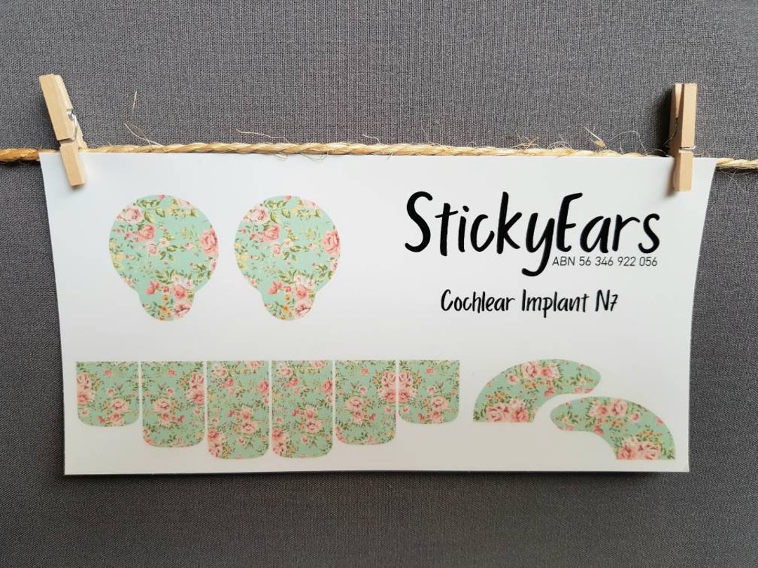 Cochlear Implant N7/N8 Sticker - Vintage Floral - Etsy
