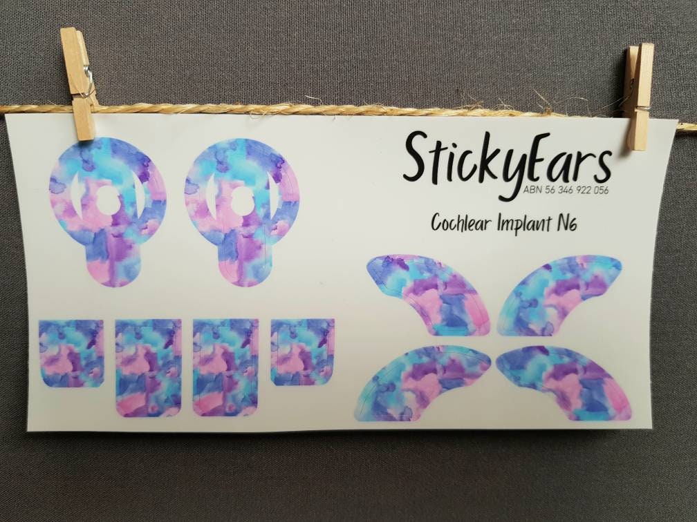 Cochlear Implant N7/N8 Sticker - Marble - Etsy