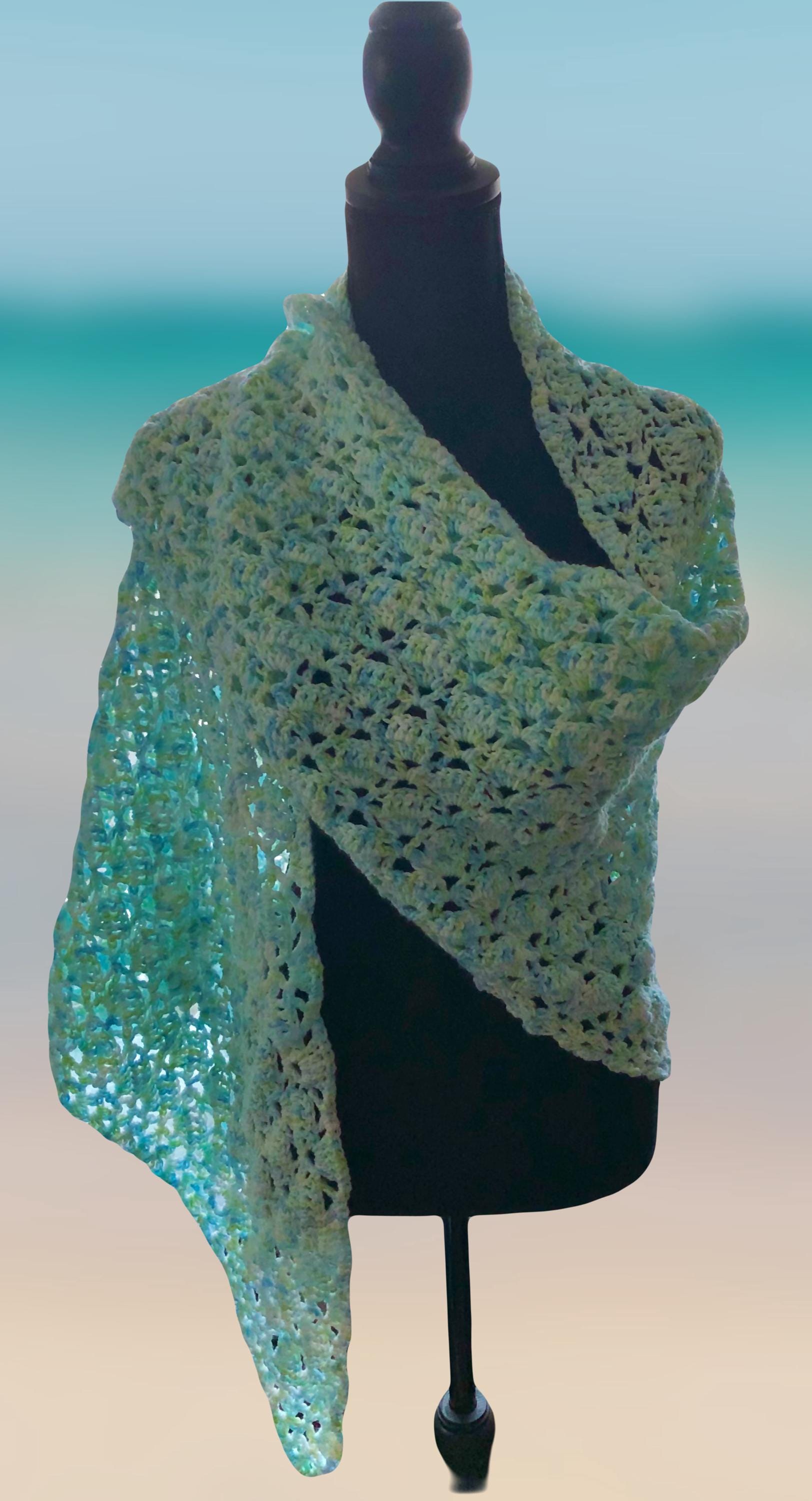 Whispers Shawl | Crochet Wrap | Regency Shawl | Spring Wrap | Handmade ...