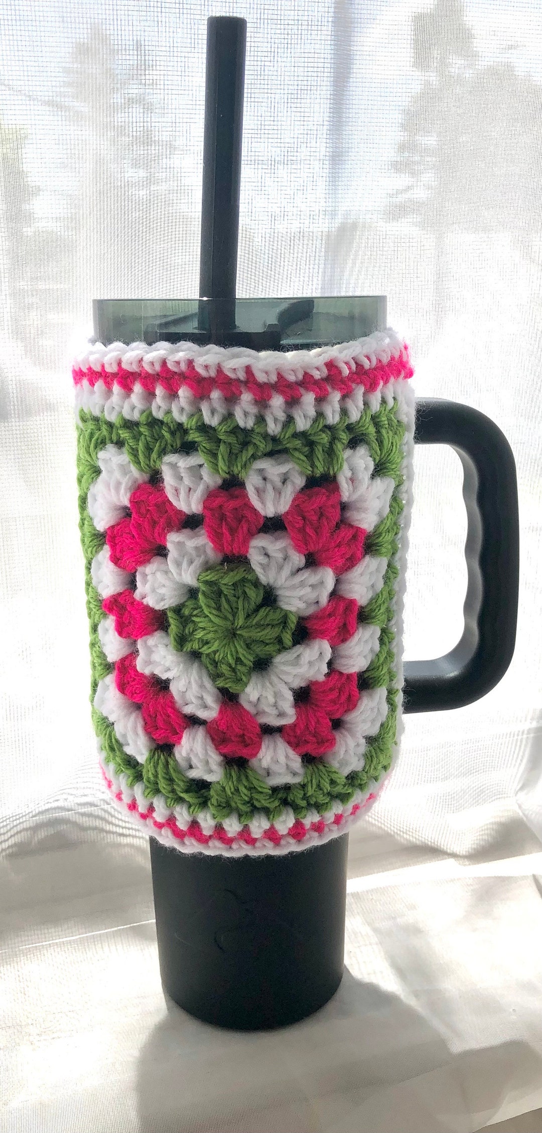 40oz Cup Cozie | Quencher Koozie | Crochet Cup Sweater | Insulated Mug ...