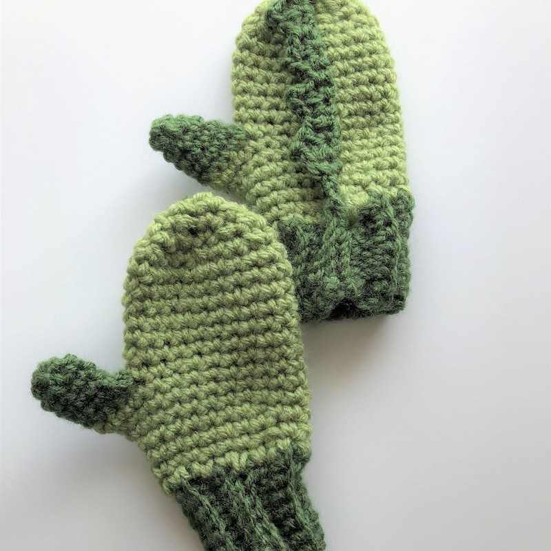 Dinosaur Mittens - Etsy
