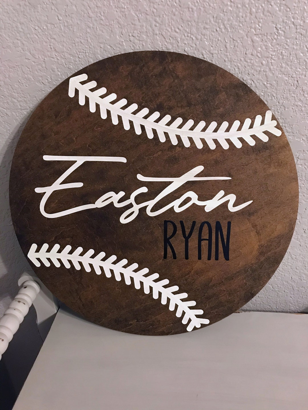 Boy's Baseball Sign, Baby Boy Sign, Custom Baby Sign, Baseball Baby ...