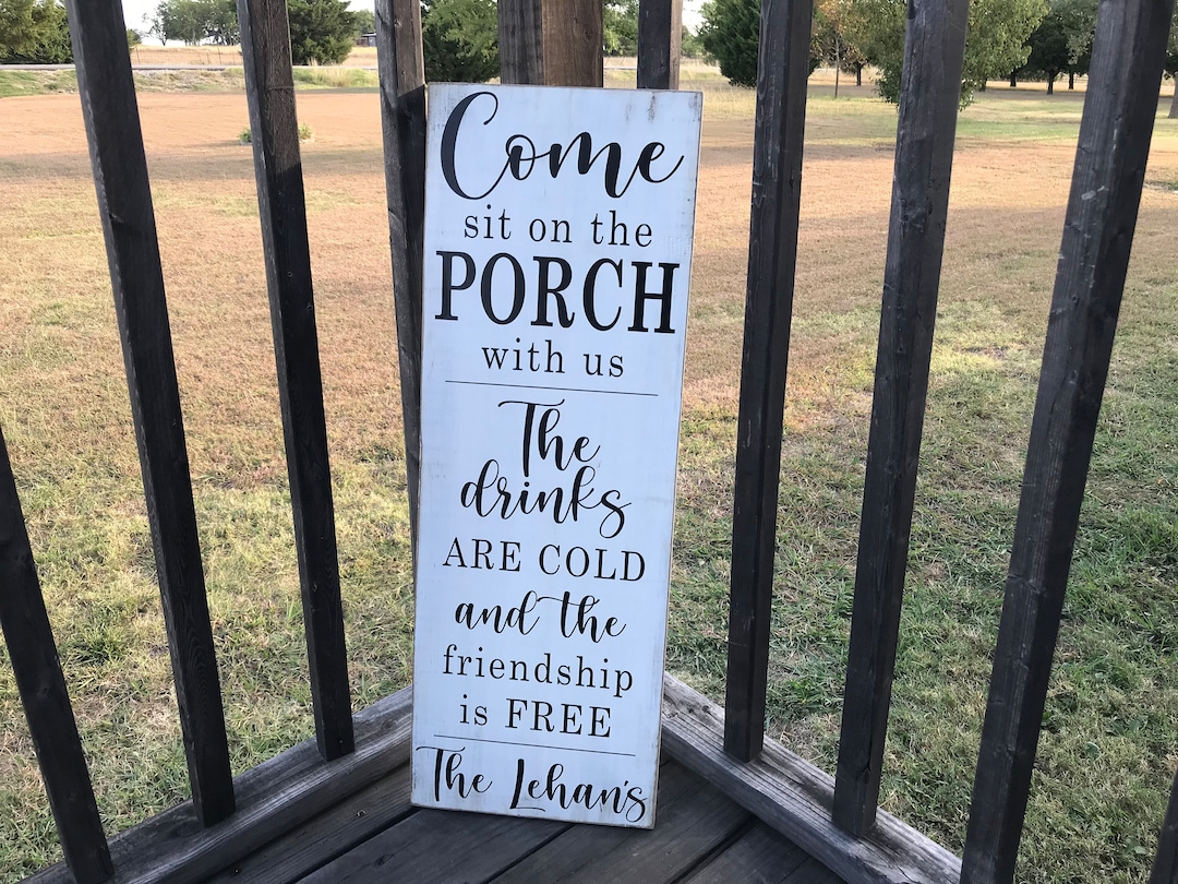 Come Sit on the Porch Wood Sign // Back Porch Wood Sign // Porch Wood ...