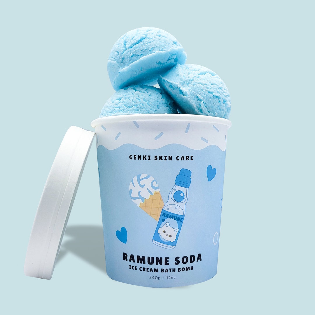RAMUNE SODA Ice Cream Bath Bomb Made With Moisturizing Oils and Paraben ...