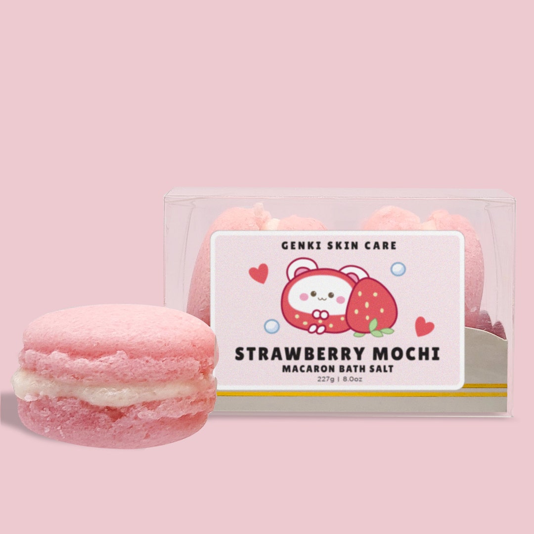 STRAWBERRY MOCHI Macaron Salt Scrub Made With All Natural Ingredients ...