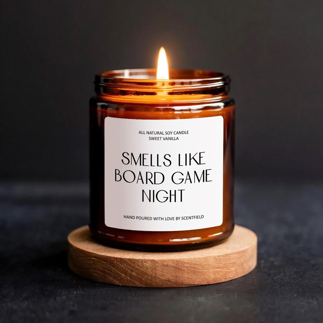 Smells Like Board Game Night Candle: Card Game Lover Gift Gamer Candles ...