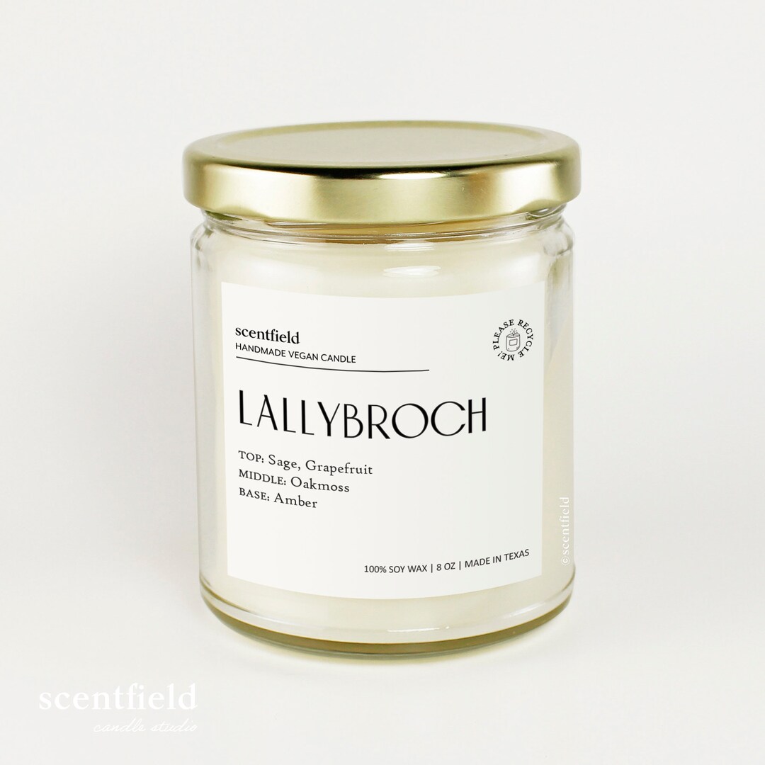 LALLYBROCH Outlander Candle Gift for Women, Book Inspired Best Friend ...