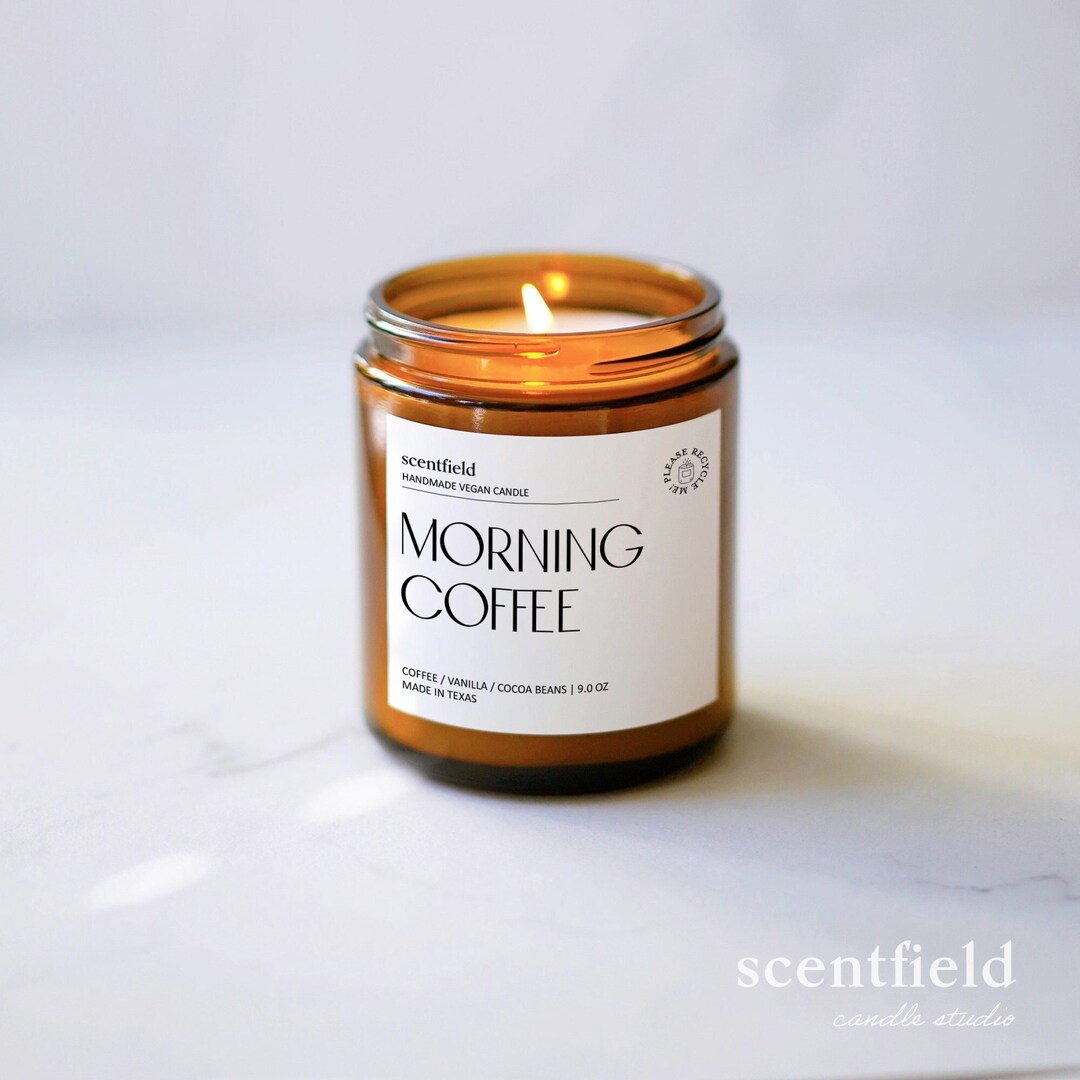 Morning Coffee Soy Candle: Fresh Brewed Espresso Scent - Etsy