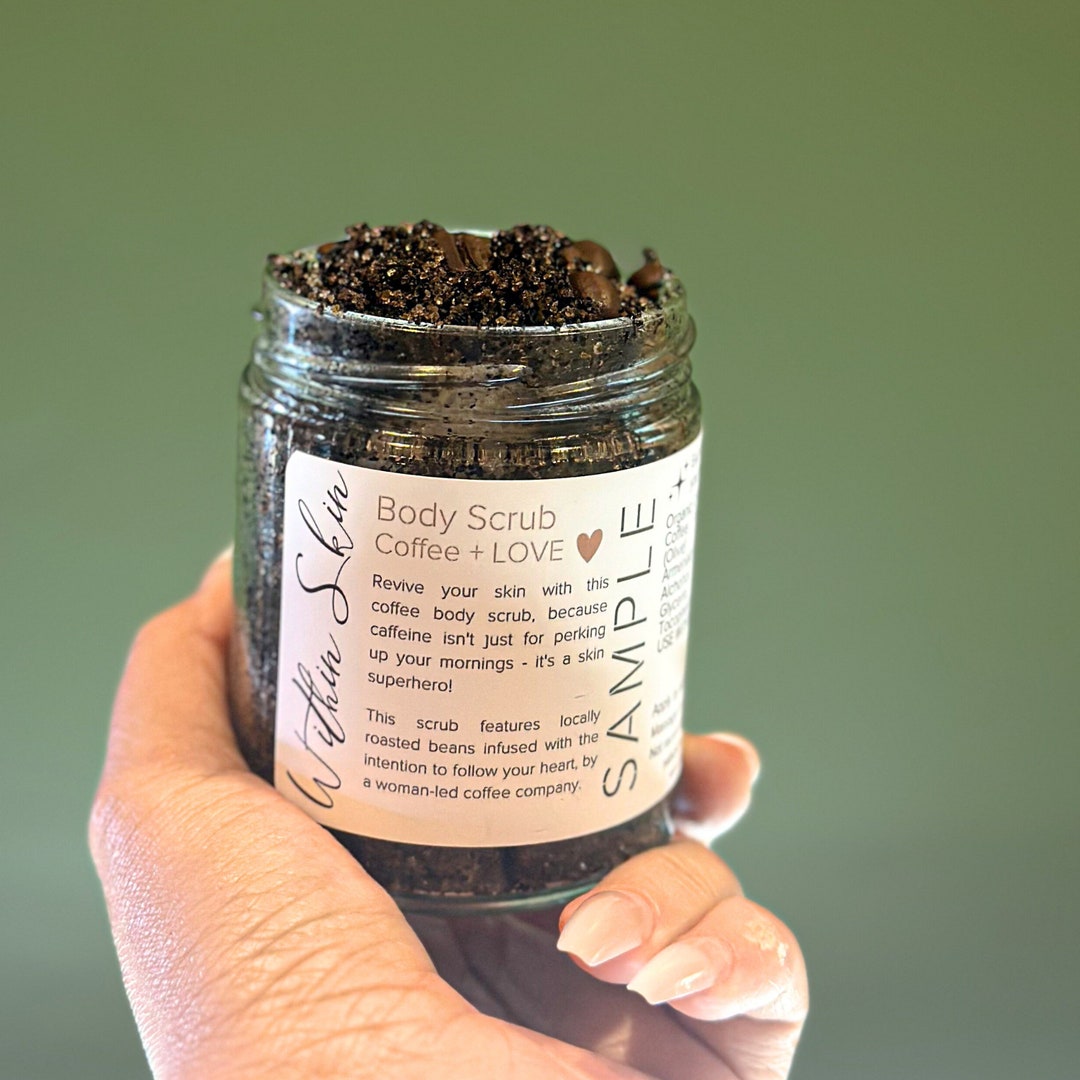Coffee Sugar Body Scrub 8 Oz Jar | Coffee Body Scrub | Organic Sugar ...