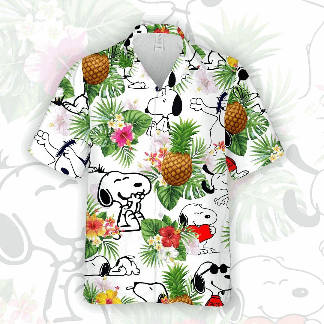 Snoopy Hawaiian Shirt, Beach Snoopy Shirt, Tropical Summer Gifts - Etsy