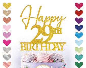 29 Cake Topper - Etsy UK
