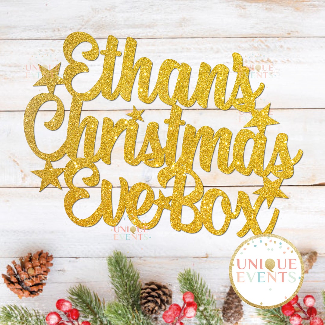 Personalised Christmas Eve Box Sign Plaque Christmas Eve Box - Etsy
